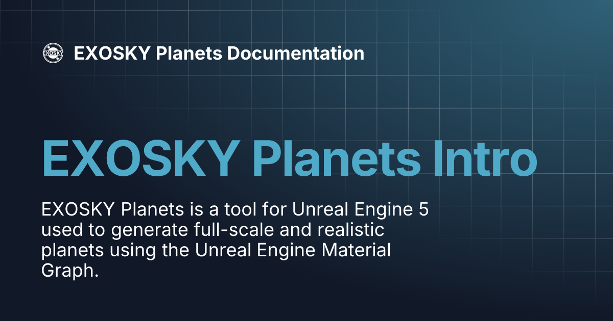 EXOSKY Planets Intro | EXOSKY Planets Documentation